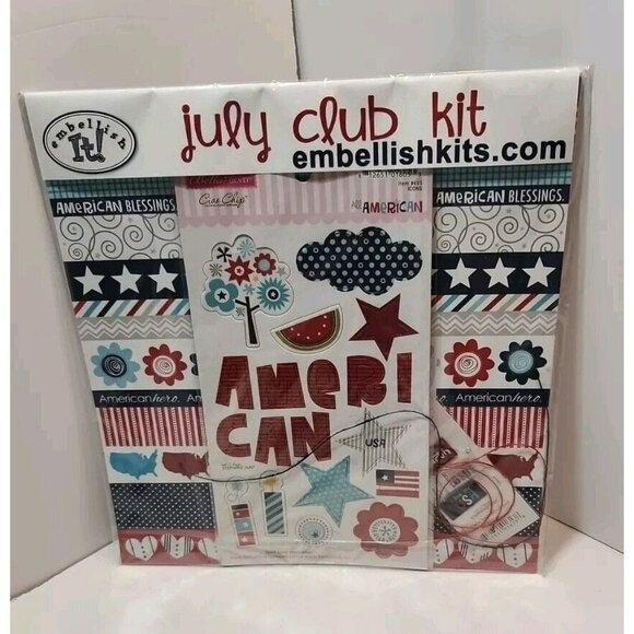 Embellishkits | Design | Embellishkits Scrapbooking Complete July Kit ...